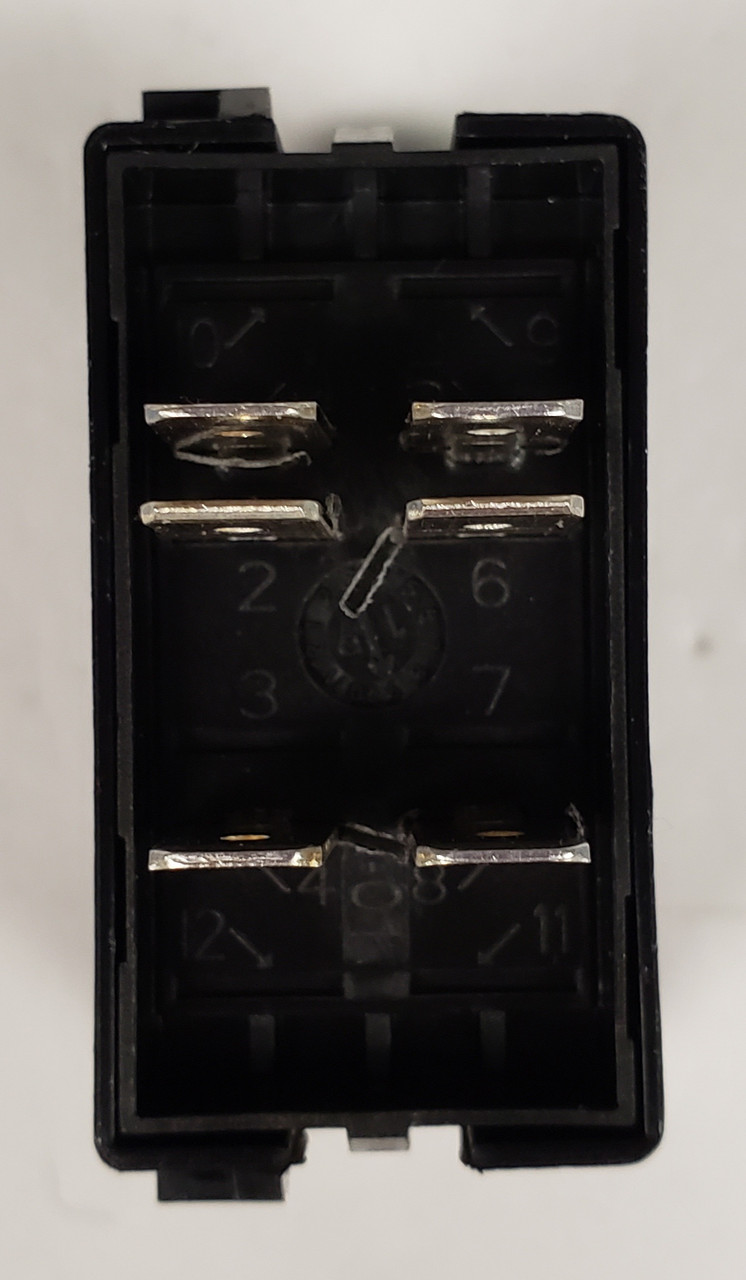 L28B1S001 DPDT L series rocker switch, spring return to center off ...