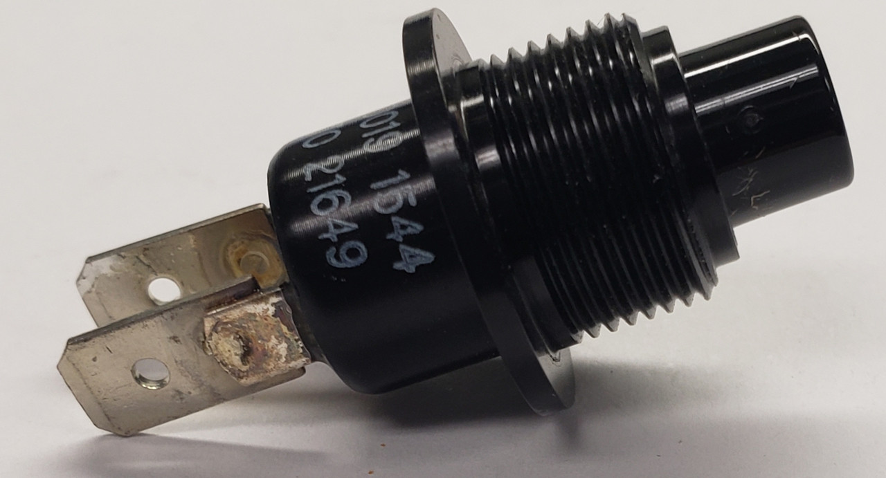 P3-60019 Potted Normally Open Momentary Push Button with Black Button