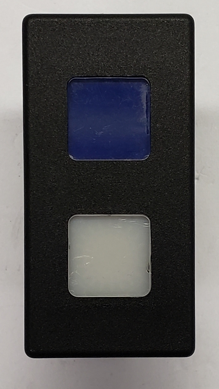 VP166-B119W-00000 Carling Rectangular 1 Blue, 1 White Lens 12 Volt ...