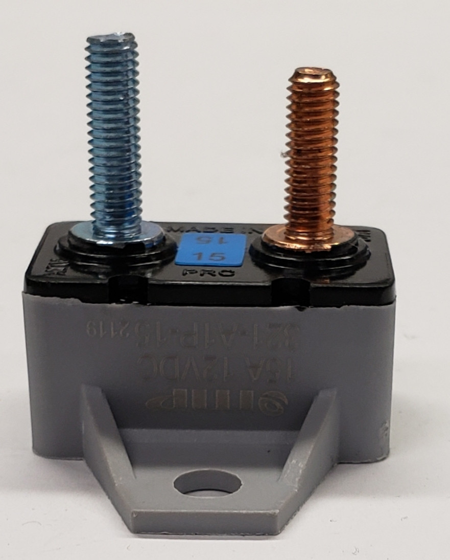 321-A1P-15-B Shortstop 15 Amp Circuit Breaker, Plastic, Perpendicular ...