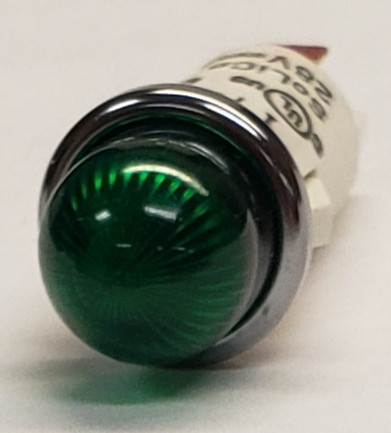 3013-3-12-41540 Solico 28 Volt Green LED Round Indicator Light, Spade ...