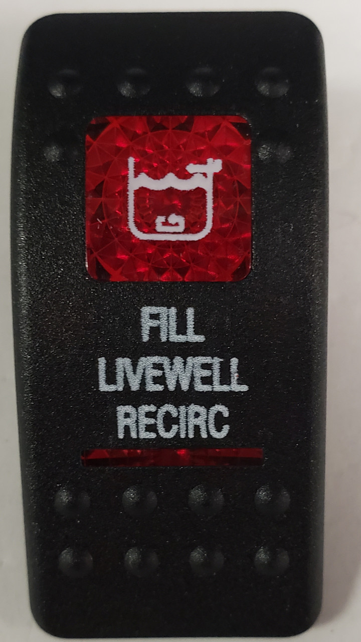 Rocker Switch Actuator Vvascxx Carling V Series 2 Red Lenses Fill