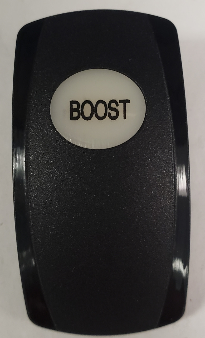 Carling V Series Custom Rocker Switch Actuator Hard Black Boost Text