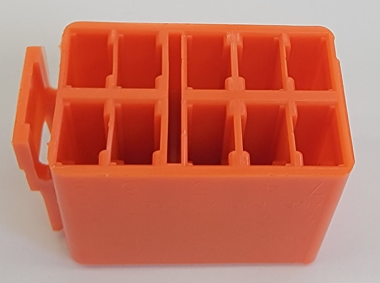 V Series Contura Rocker Switch Connector Housing, Orange