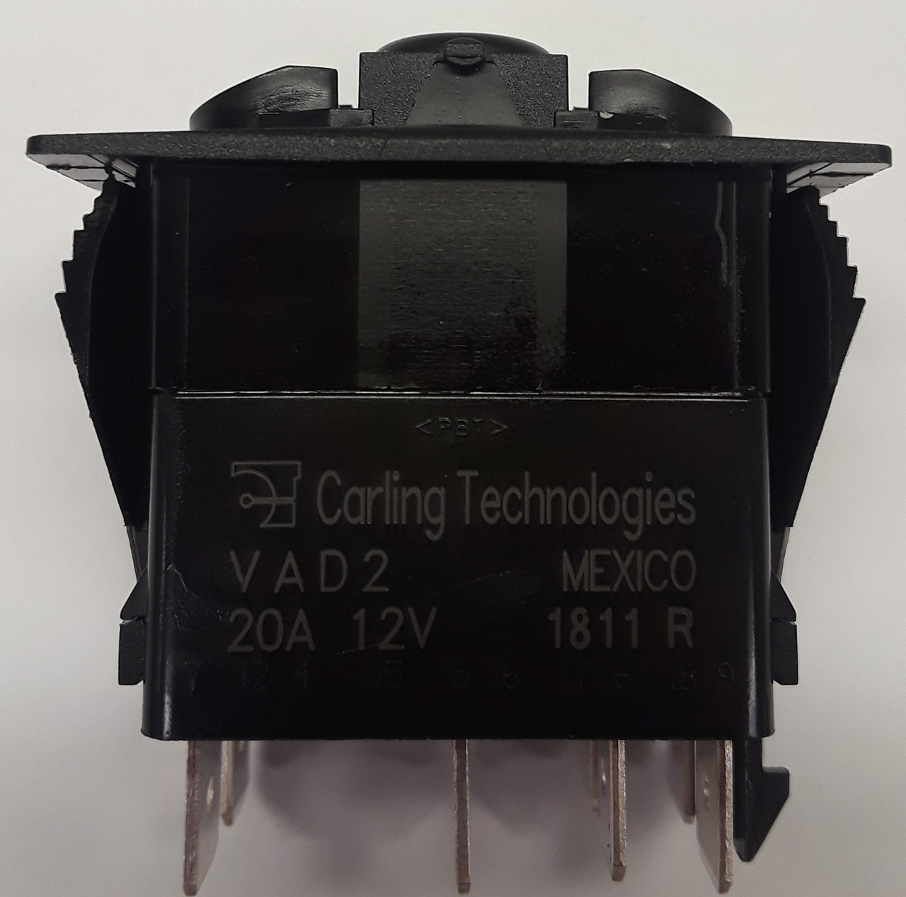 Vad2y66b V Series Dp On Off Rocker Switch Carling 2 Ind Incandescent