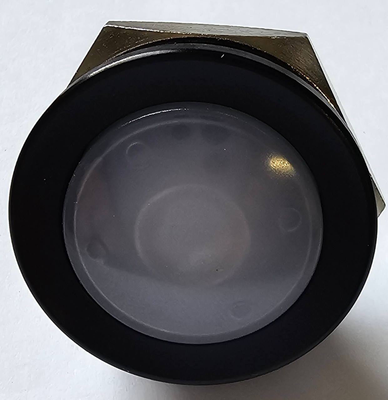 12 Volt White Sealed Illuminated Low Profile Dome Push Button, Normally ...