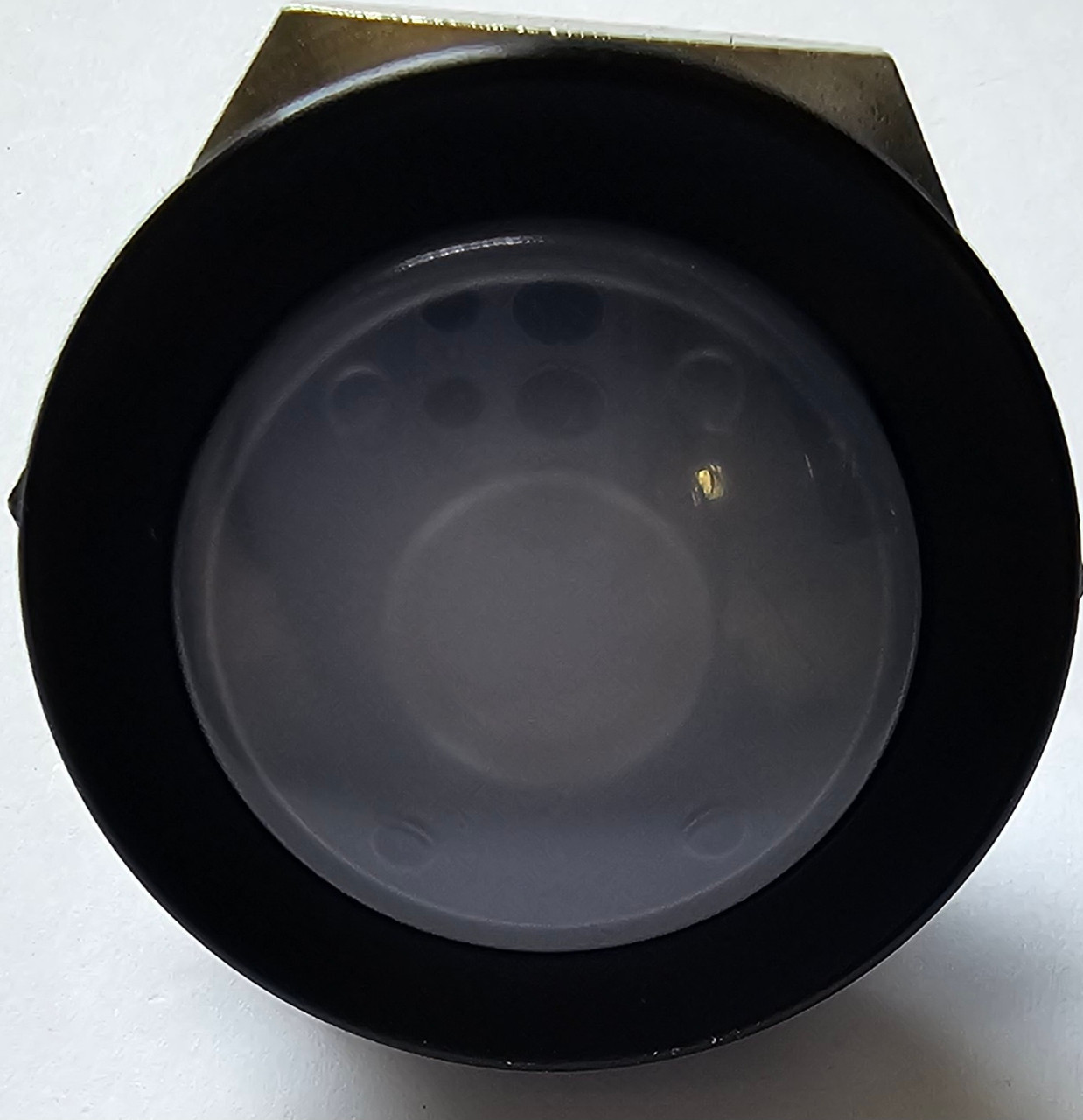 12 Volt White Illuminated Low Profile Dome Push Button, Normally Open