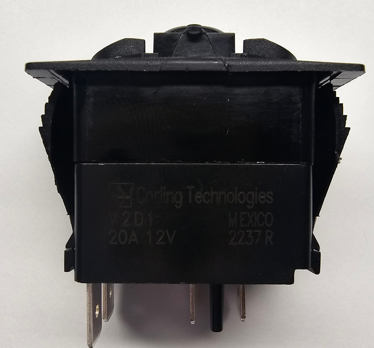 V2d1ax0b Carling V Series Momentary On Off Rocker Switch With White Led