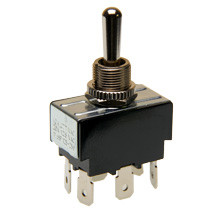 Toggle Switch Double Pole On-Off-Momentary On Quick Connect
