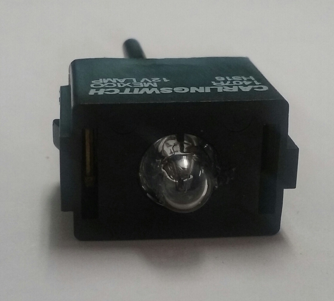 H316 Carling V Series Incandescent Indicator Light Lamp Module, 12 volt