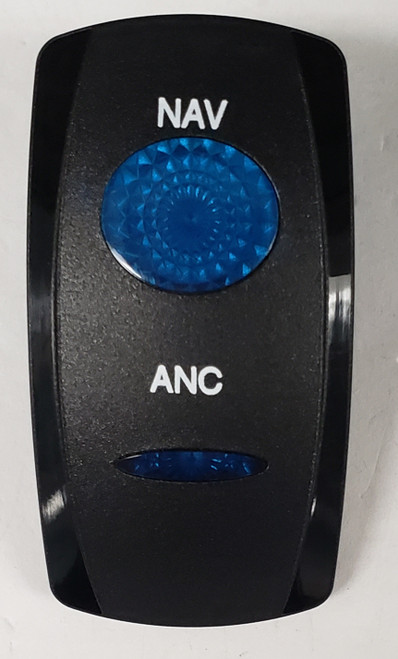 Carling V Series Rocker Switch Actuators With 2 Blue Lens