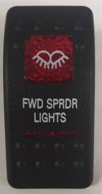 Rocker Switch Actuator Vvascxx Carling V Series 2 Red Lenses Fwd