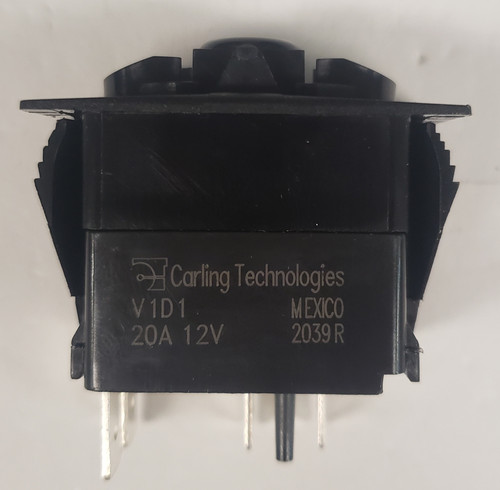 Carling V Series Rocker Switch Bases with 2 Lamps