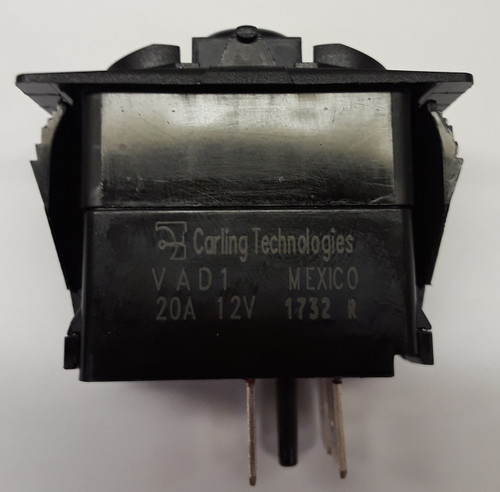 Vad1s00b On Off Double Pole Carling Rocker Switch V Series No Lamps