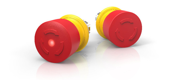 EAO adds IP66 to New Series 61 E-Stop Switch Compact - Spemco Switches