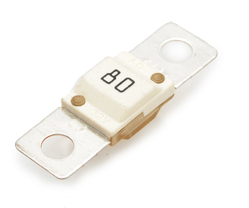 BK/AMI-080 Cooper Bussmann 80 Amp Bolt in Fuse, White Housing