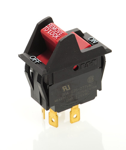8166K21 Eaton On-Off Locking Rocker Safety Switch
