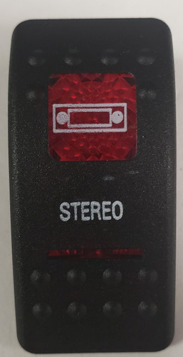 Rocker Switch Actuator Vvascxx Carling V Series 2 Red Lenses Stereo
