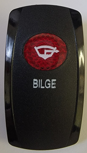 VVGPCMJ-2AJ Carling Rocker Switch Cover with Bilge Legend & BILGE in Text