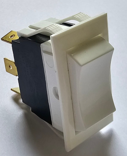 TIGC5M-6S-WH-NWH Single Pole, Double Momentary, Spring Return to Center ...