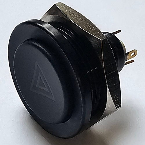 Sealed Illuminated Concave Dome Push Button, Normally Open, 12 Volt Red ...