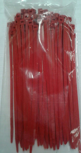 Standard Red Self locking Nylon Cable Tie