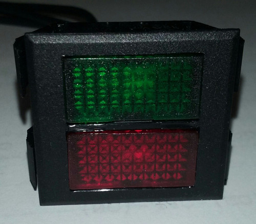 2650-1-50-45341 Red & Green Rectangular Indicator Light