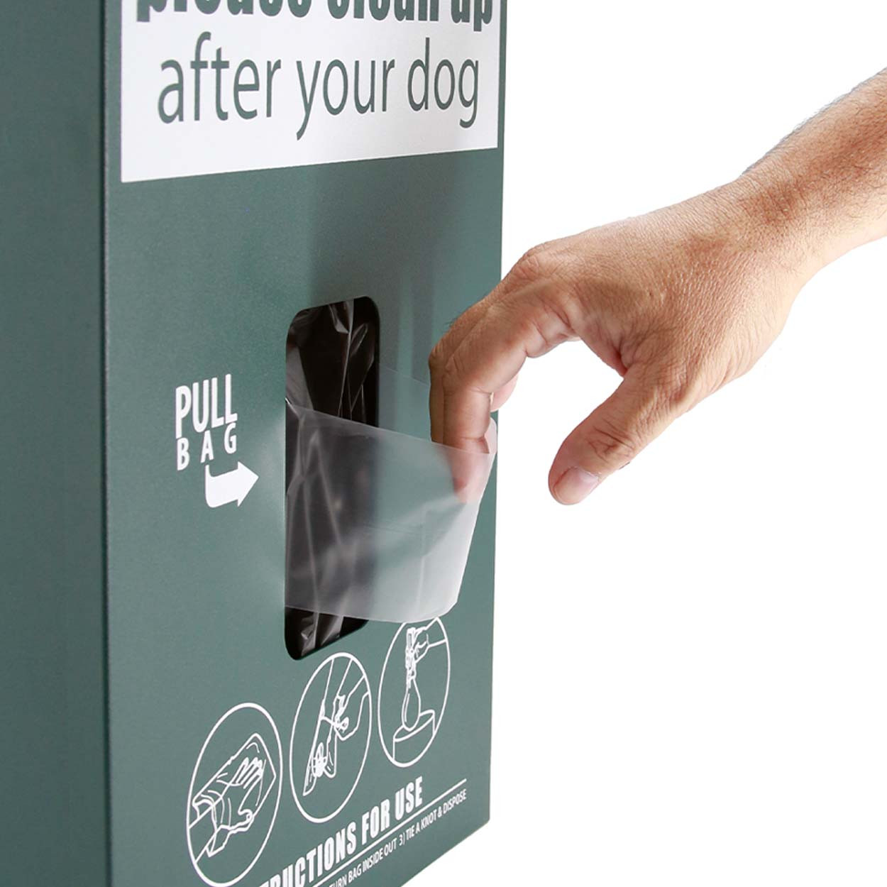 ONEpul® | Commercial dog waste header bags with easy single bag pull strap