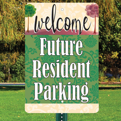 Future Resident Parking 12" x 18" Aluminum Sign