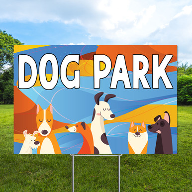 Dog Park 12x18 Coroplast Signs