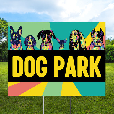 Dog Park 12x18 Coroplast Signs