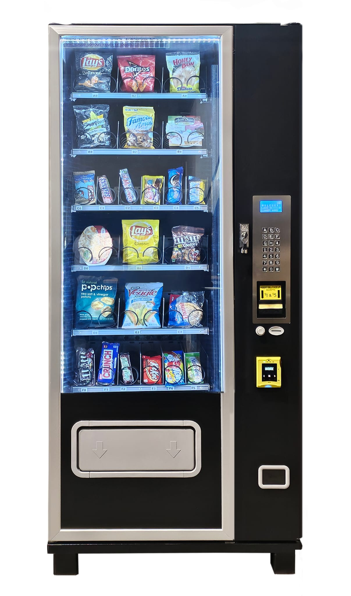 New Piranha G624 All Snack Vending Machine - Drop's Vending