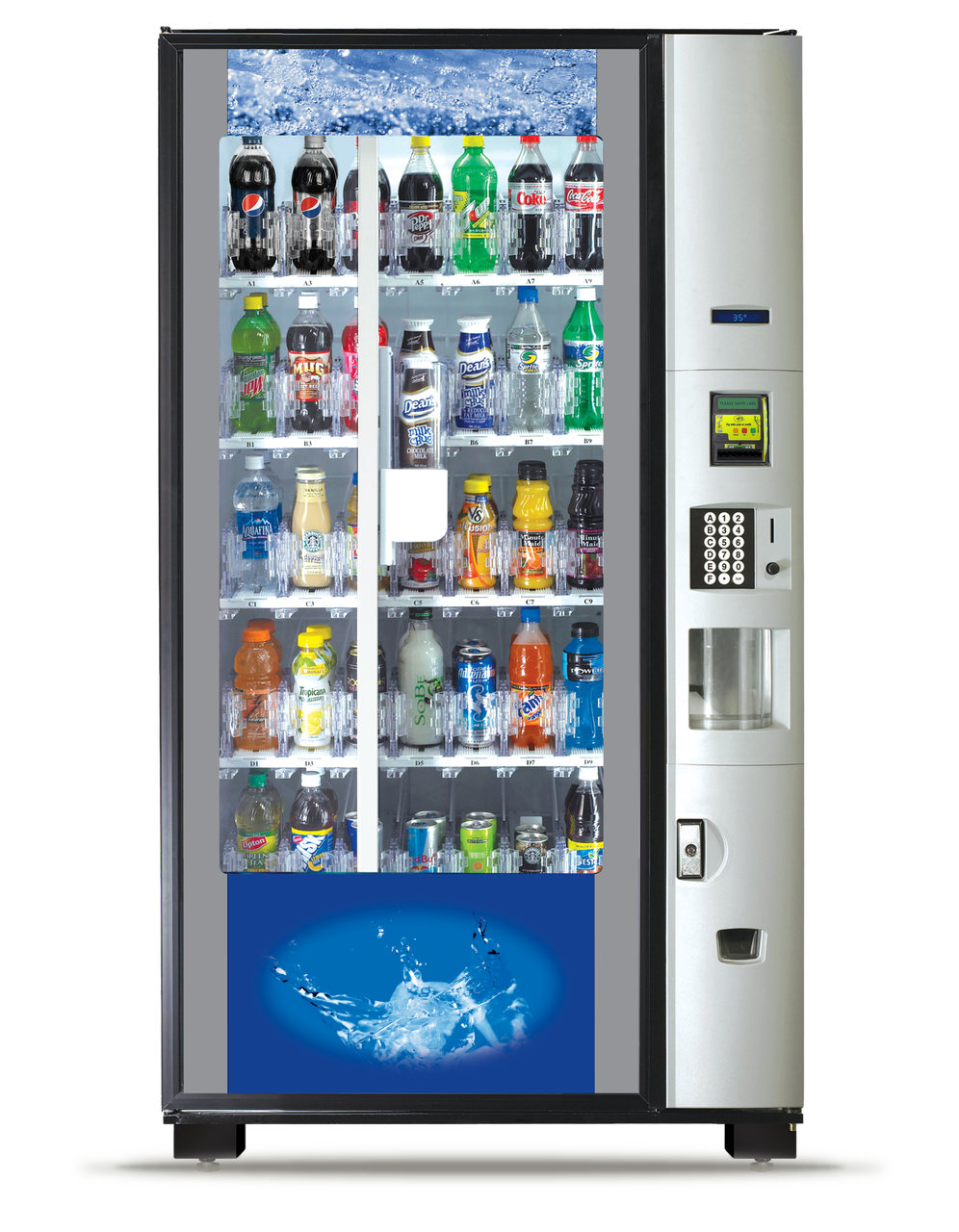 New Crane BevMax Refresh DN-3800-4HC Beverage Vending Machine - Drop's ...