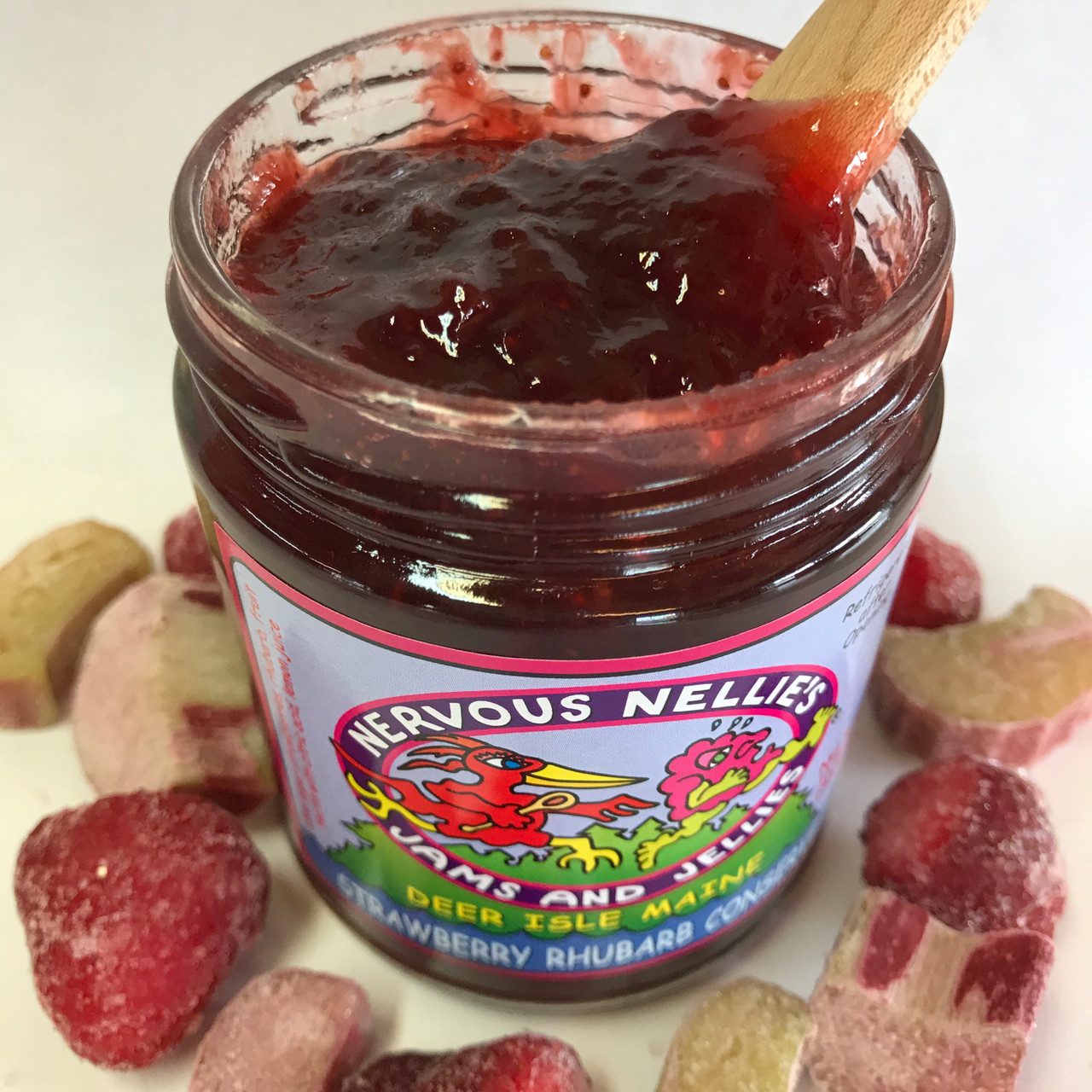 Strawberry Rhubarb Conserve - Nervous Nellie's Jams & Jellies