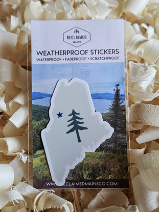 Sticker - Maine State Flag - 1901 - Nervous Nellie's Jams & Jellies