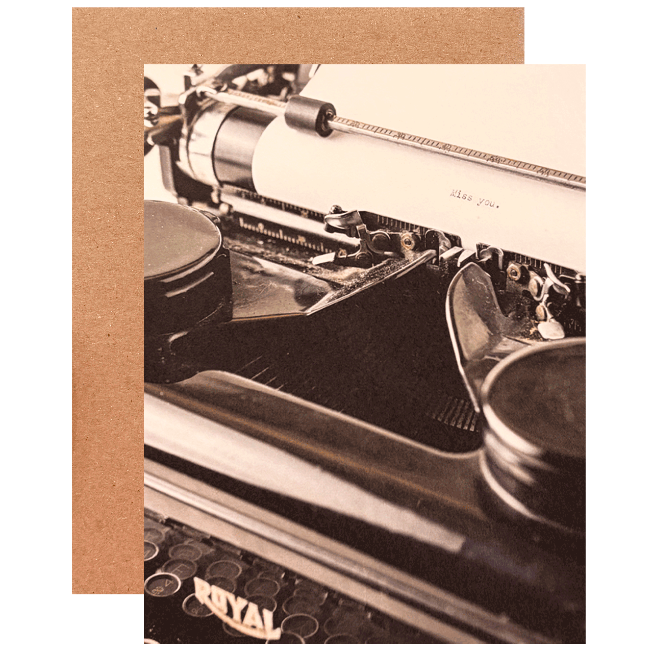 Typewriter Miss You - postscript
