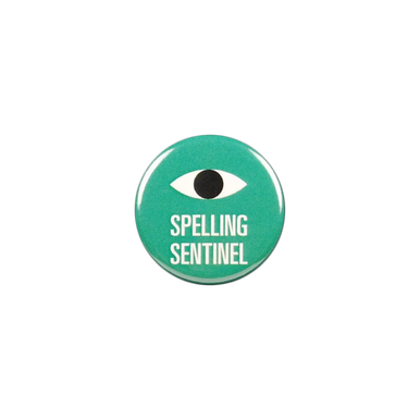 Spelling Sentinel Pin - postscript