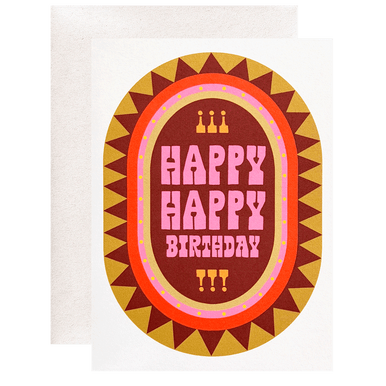 Happy BDay Marquee Card - postscript
