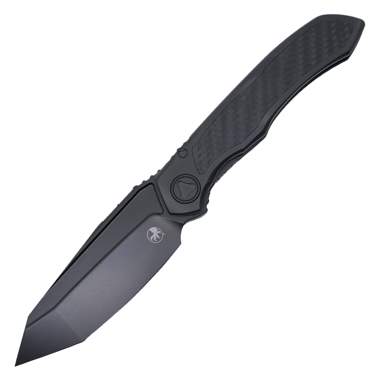 Microtech ANAX Tanto, DLC Titanium Integral - Carbon Fiber Inlays / DLC ...