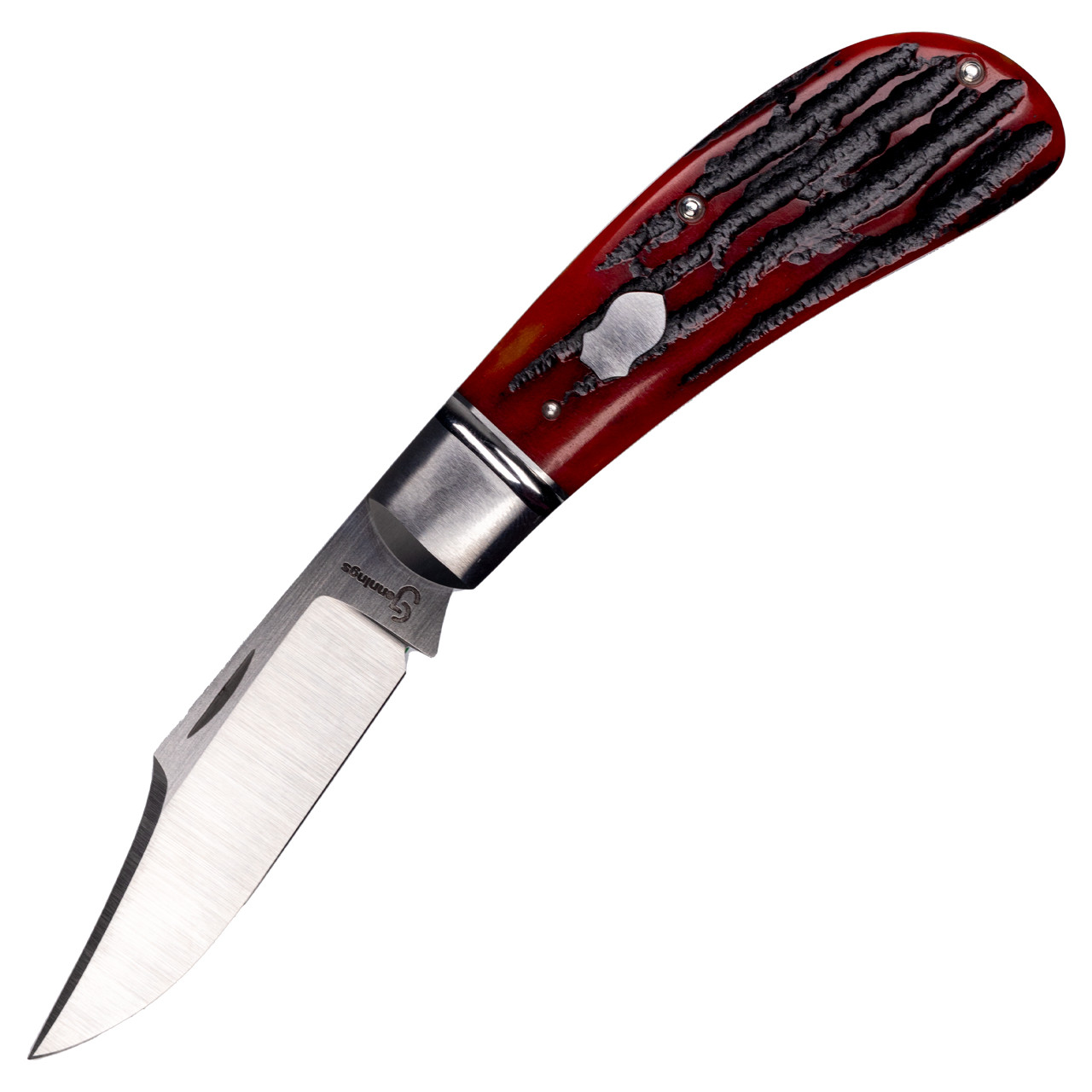 Grayson Jennings Custom Knives Lanny, Red Jigged / CPM Magnacut