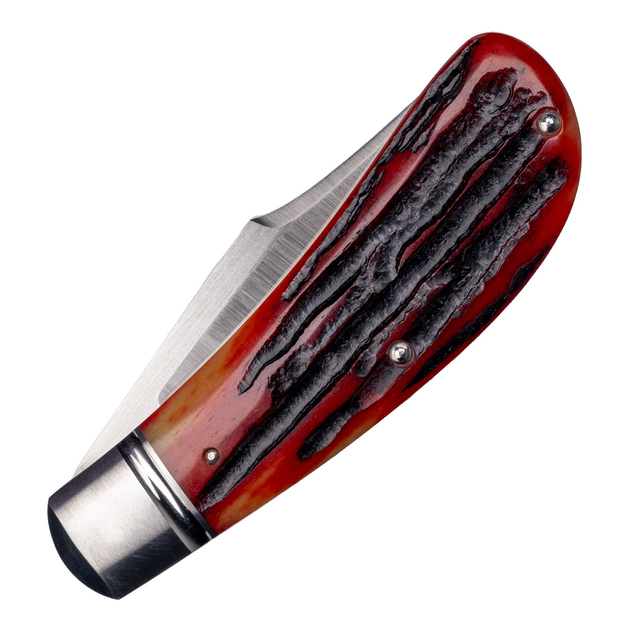 Grayson Jennings Custom Knives Lanny, Red Jigged / CPM Magnacut