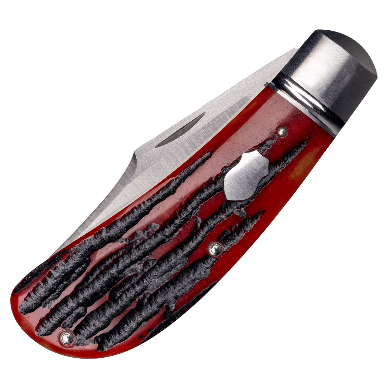 Grayson Jennings Custom Knives Lanny, Red Jigged / CPM Magnacut