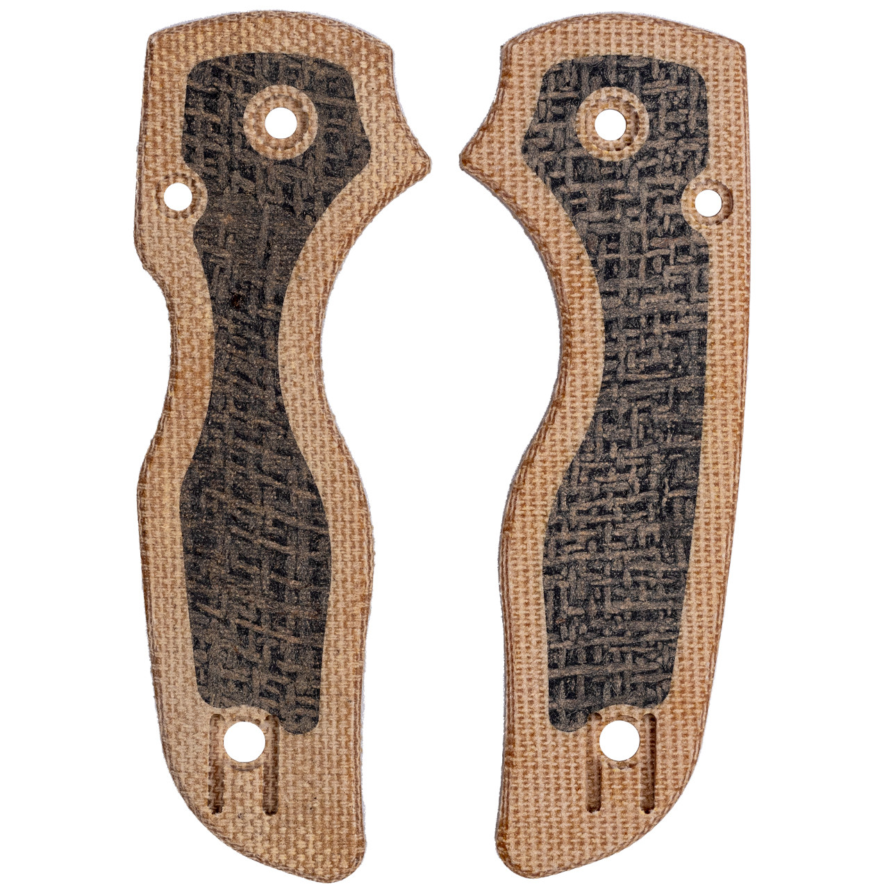 RC Bladeworks Custom Scales for Spyderco Lil Native, Natural Canvas ...