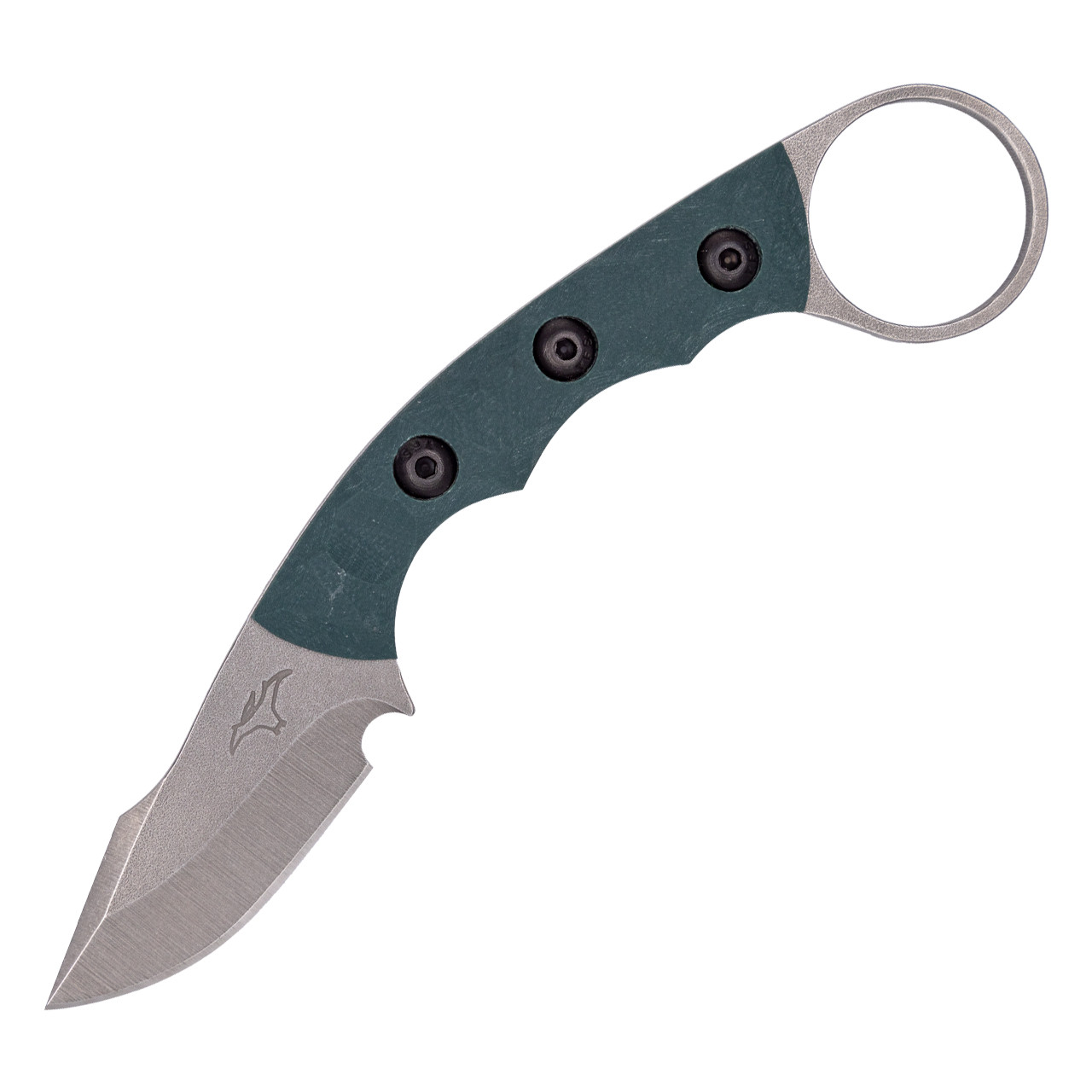 Tactical Pterodactyl Ringed Scalpel, Emerald Green G10 / Nitro-V