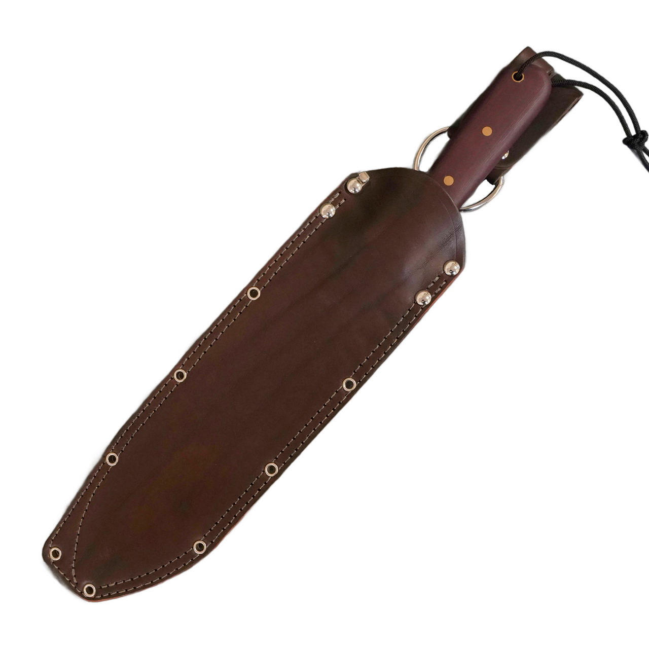 LT Wright Knives Overland Machete Double Red Micarta / 1075