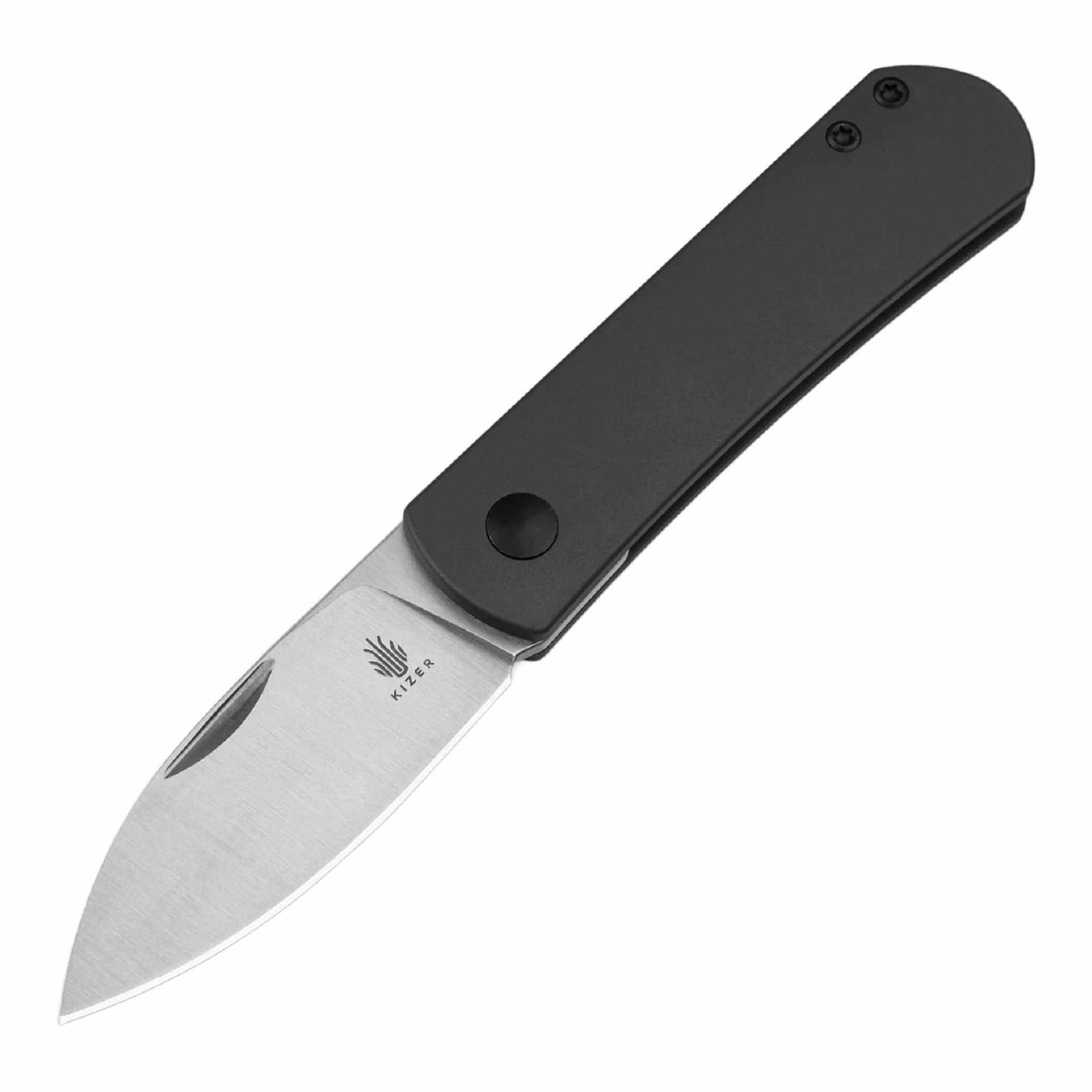 Kizer Yorkie Slip Joint Knife | Gray Aluminum Satin Nitro-V