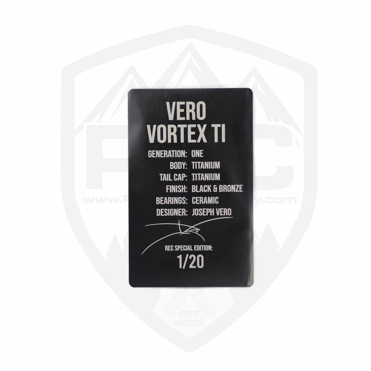 Vero Engineering REC Exclusive Vortex Driver Ti Black/Bronze
