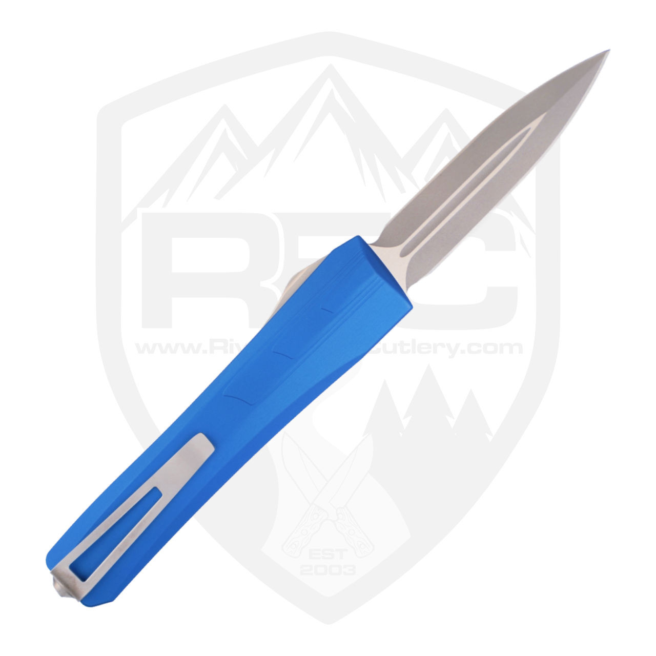 Core Edge USA 0331 OTF Double Edge Blue Delta Milled Aluminum, Blast ...