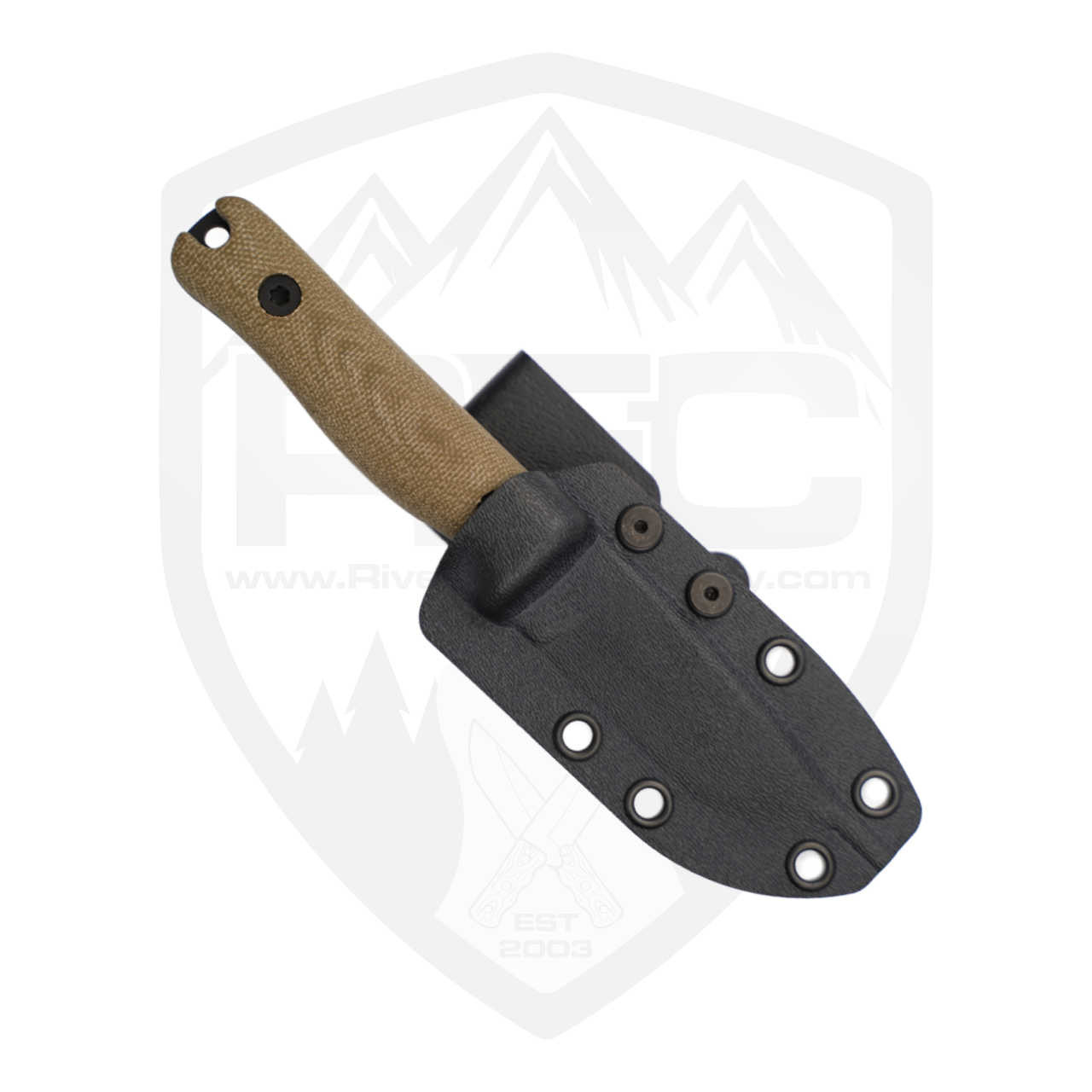 Reiff F3 EDC Drop Point, OD Green Canvas Micarta, DLC Magnacut ...