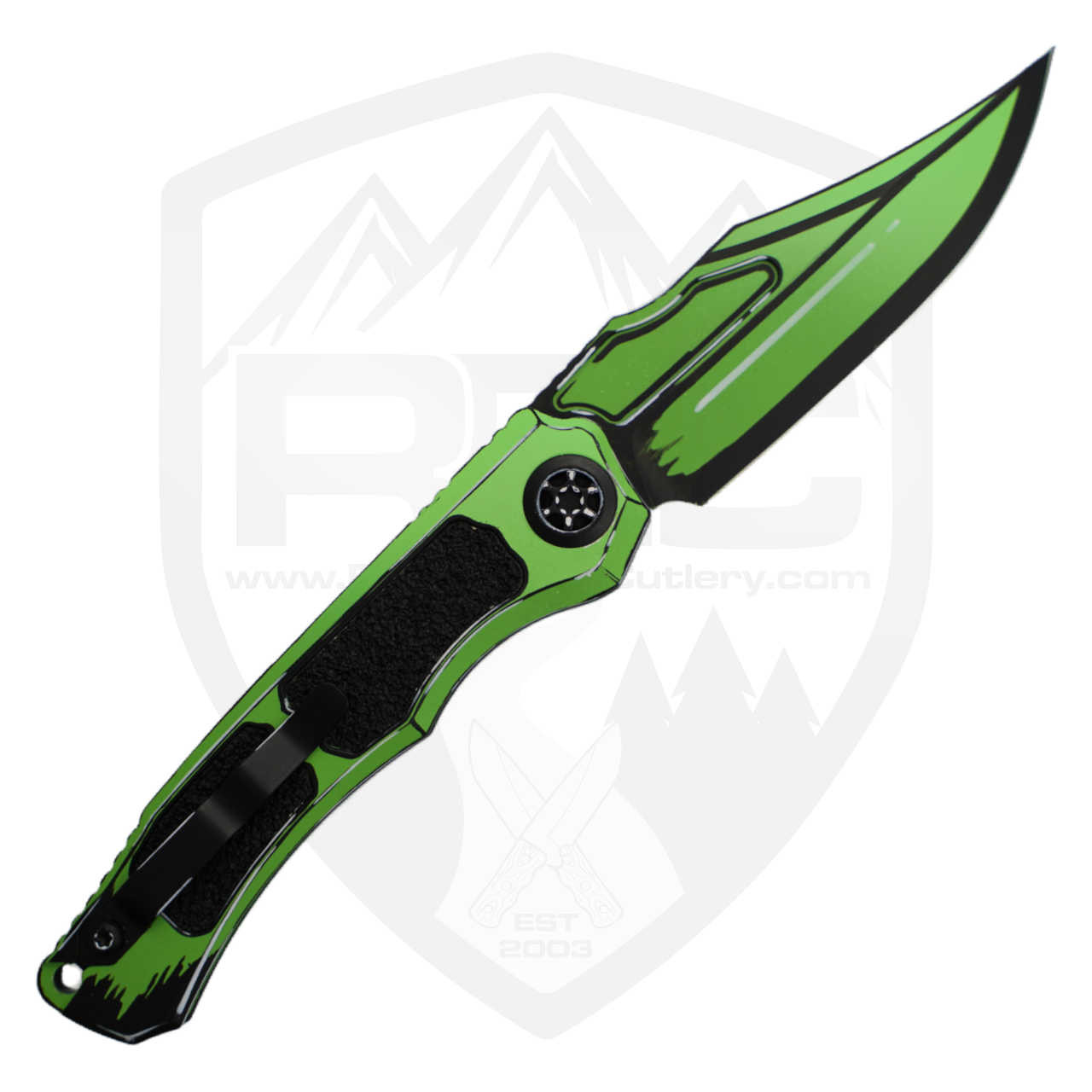 Heretic Wraith Auto V4 Bowie Cel Shade Toxic Green, MagnaCut - H002-CS-TX